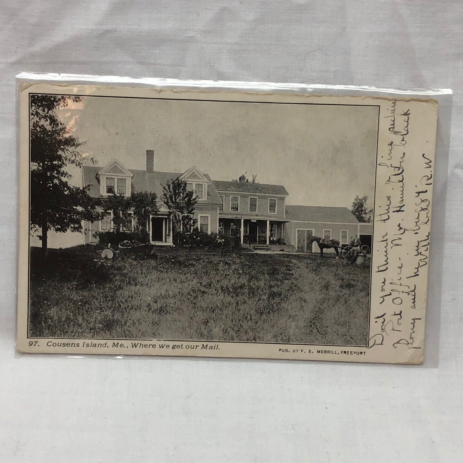Vintage 1906 Cousens Island ME Postcard Post Office | eBay
