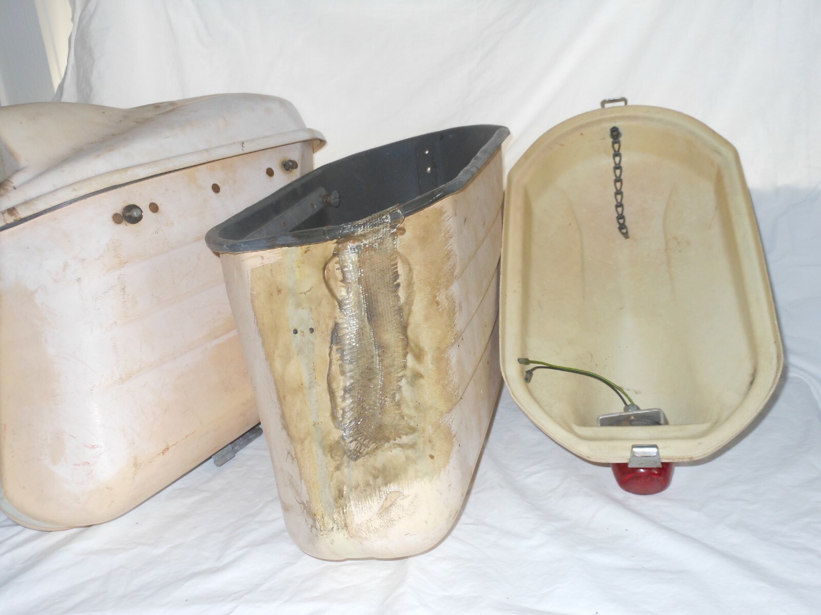 Vintage used Buco Saddlebags / Hard Bags. Harley? Honda? Scooter? (RG ...