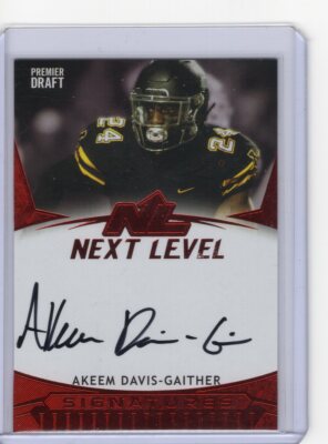 AKEEM DAVIS-GAITHER 2020 Sage Hit Draft Premier Next Level Signature ...
