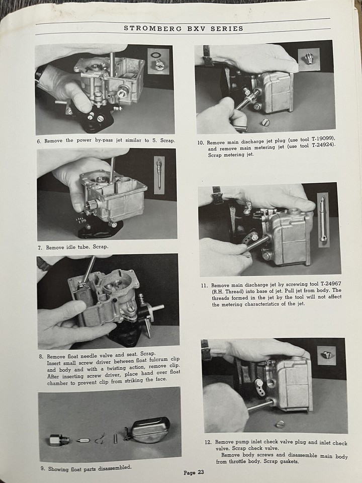 Vintage Servicing Stromberg Carburetors US Government Vehicles 1942 ...
