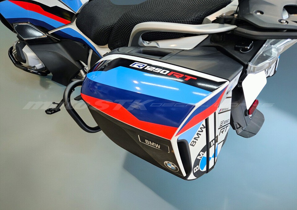 BMW R1250RT R1200RT Tri M color motorcycle stickers decals graphics set ...