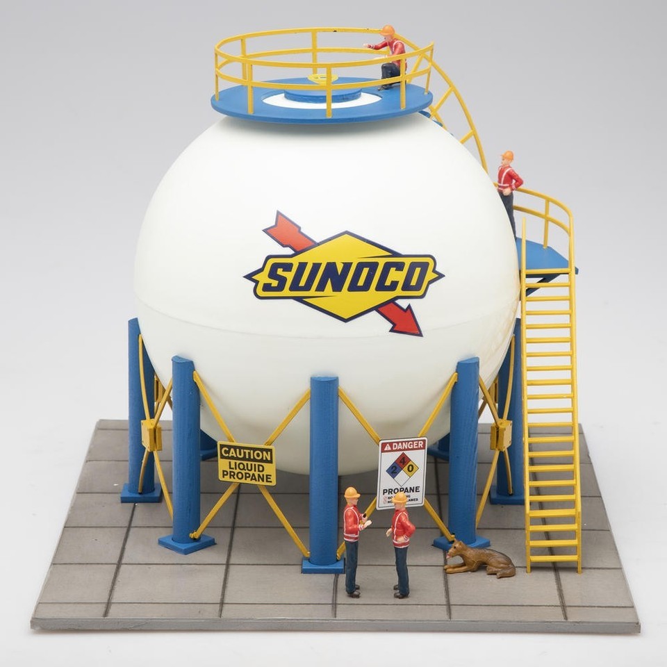 Sunoco Storage Tank, Figures, and Jack The German Shepherd, O Scale By ...