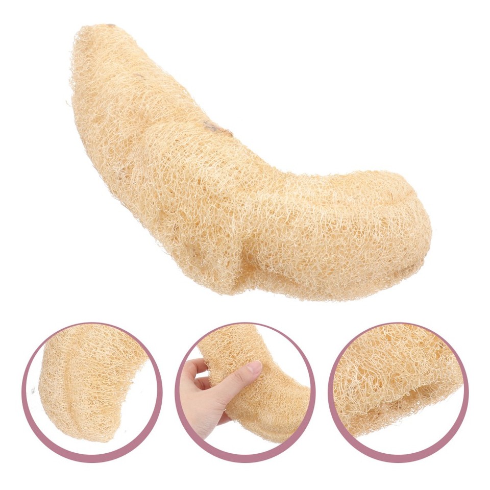 Luffa Bath Towel Loofah Rag Washcloth Back Scrubber Natural Sponge ...