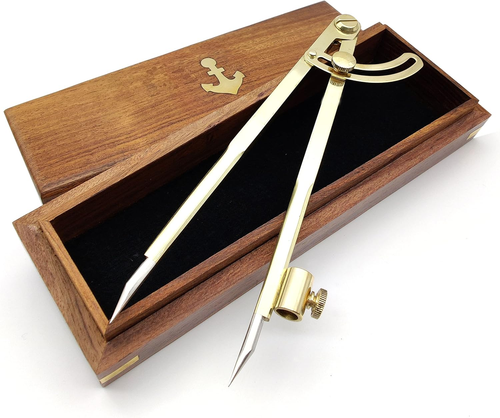 5Moonsun5'S 8 Inch Large Pencil Marking Compass Circle Leather Scratch ...