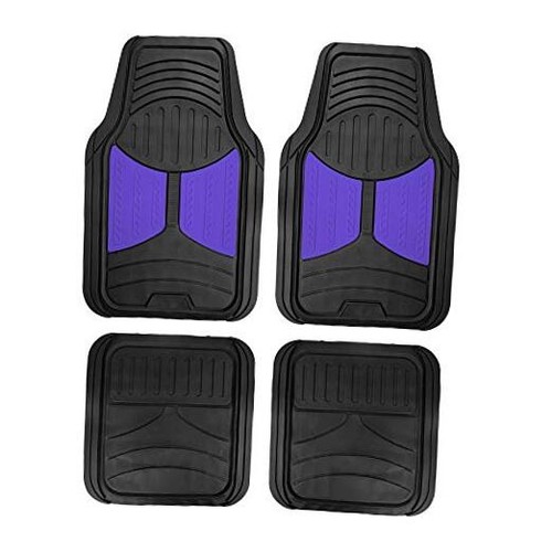 F11313BLUE Indigo Rubber Floor Mats Universal Fit (Indigo Color Full ...