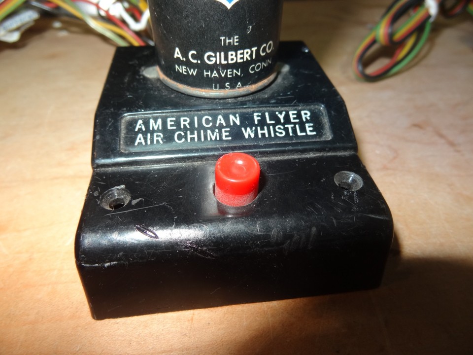 4 VINTAGE GILBERT AMERICAN FLYER S GAUGE AIR CHIME WHISTLES | eBay