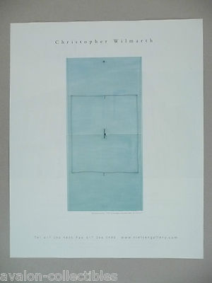 Christopher Wilmarth Art Gallery Exhibit PRINT AD - 2002 | eBay