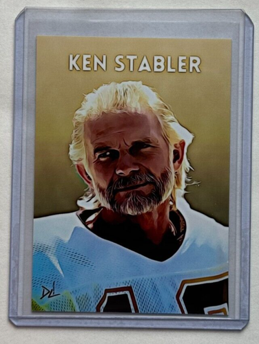 Ken Stabler Limited Edition Artist Signed "New Orleans Saints" Trading ...