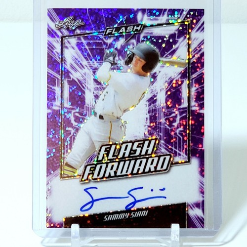 Sammy Siani 2019 Leaf Flash Forward On-Card Auto Purple 01/25 ...