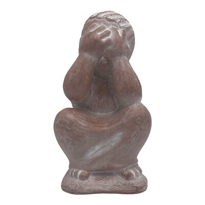 Isabel Bloom Statue Child Covering Face 9" Pink Casted Concrete 1996 | eBay