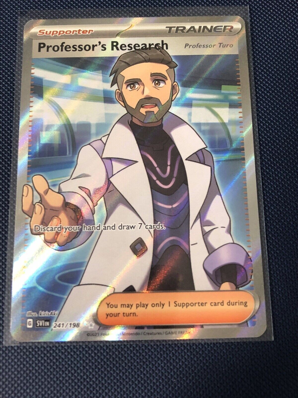 Pokémon TCG Professor's Research (Professor Turo) Scarlet & Violet 241/ ...