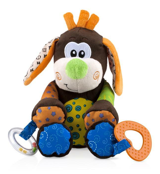 Nuby Fun Time Pal with Rattle - Interactive - Textured & Soft Plush ...