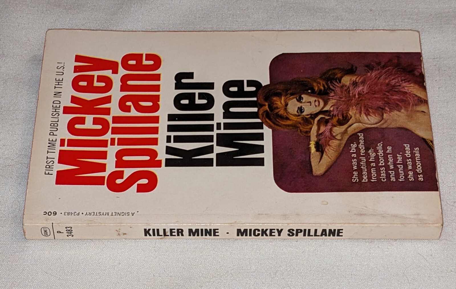 Mickey Spillane KILLER MINE Joe Scanlon 1968 Signet P3483 paperback VG ...