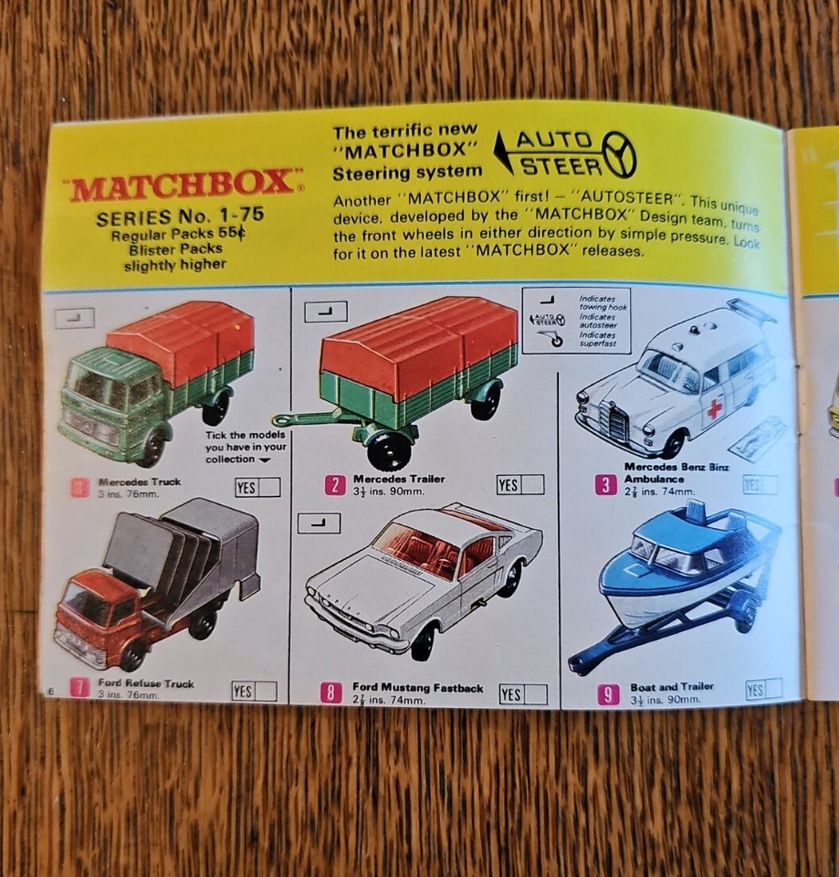Matchbox 1969 Collectors Catalog USA 2nd Edition - All Releases in 1969 ...