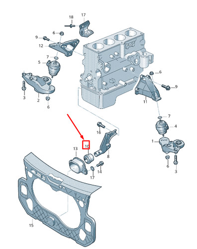 NEW AUDI A6 AVANT C6 ENGINE MOUNTING STOP BUFFER 4F0199339 ORIGINAL | eBay