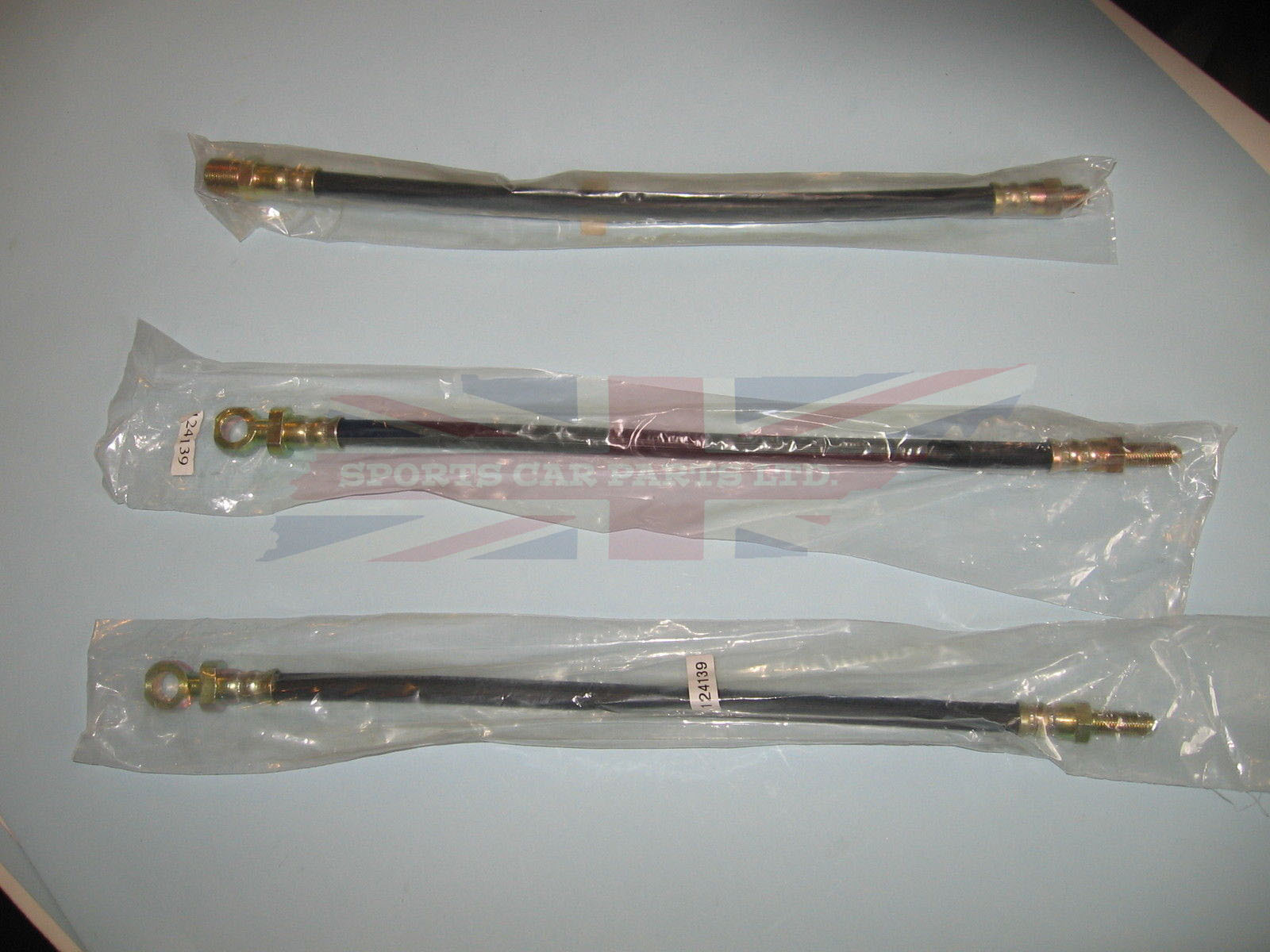 New Set of 3 Front & Rear Brake Line Hoses MG MGA 1955-62 with Disc ...