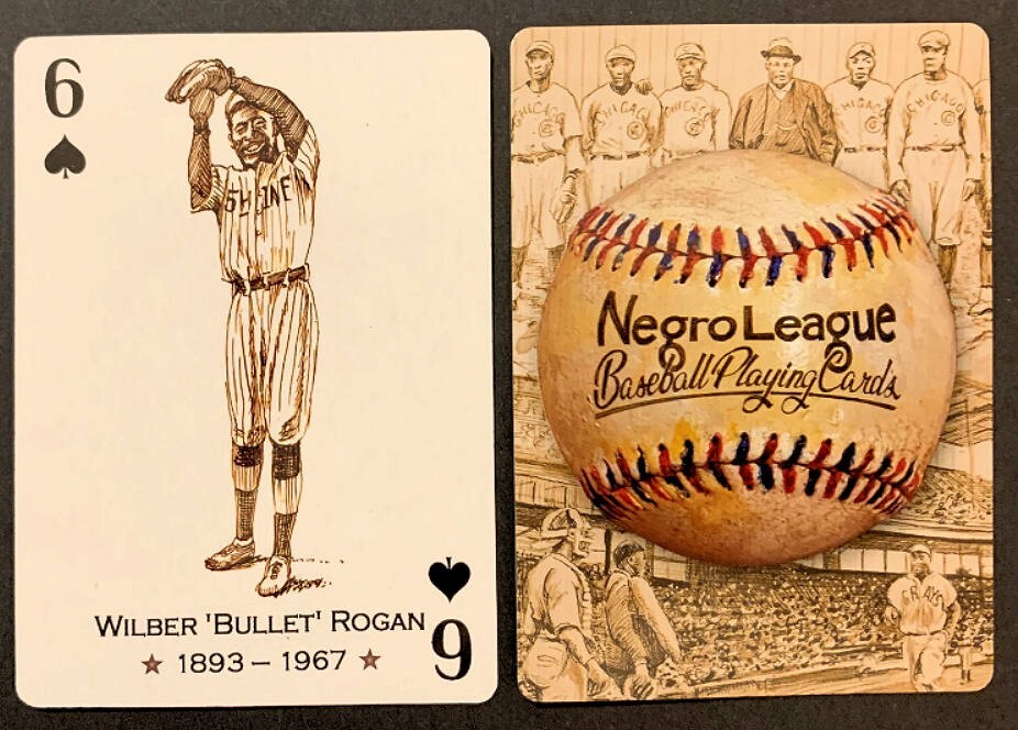 Wilber 'Bullet' Rogan 1893-1967 Negro League 6 Spades Play Card 1917 ...
