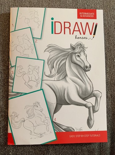 Horses iDRAW Step-By-Step Tutorial 24 pages Learn to Draw Books | eBay