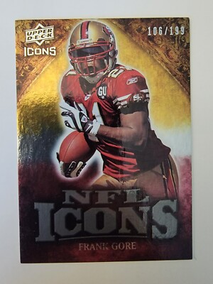 2009 Upper Deck Frank Gore Icons IC-FG San Francisco 49ers /199 | eBay