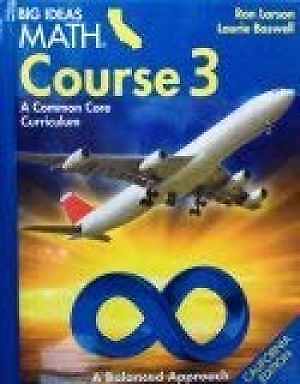 Big Ideas Math Course 3 A Common Core - Hardcover, by Ron Larson Laurie ...