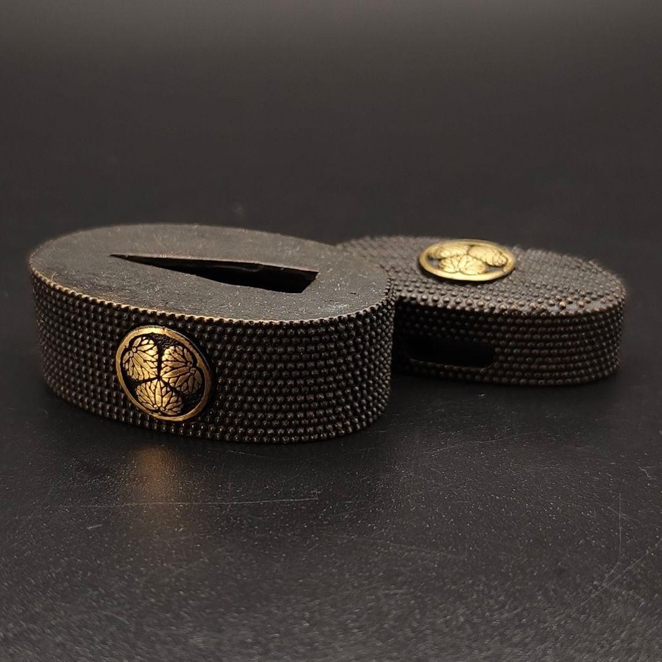 Japanese Sword Equipment, Rim Head, Family Crest, Syrup, Metalwork ...