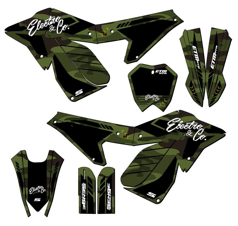 ETM RTR APACHE Green Senge Graphics Kit Compatible with Electro & Co | eBay