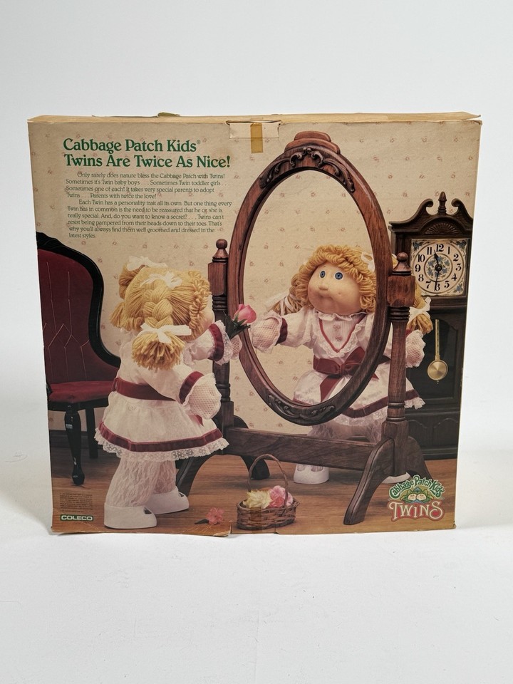 Cabbage Patch 1983 KT Twins Double Stroller Orange Hair, Dimples, One ...