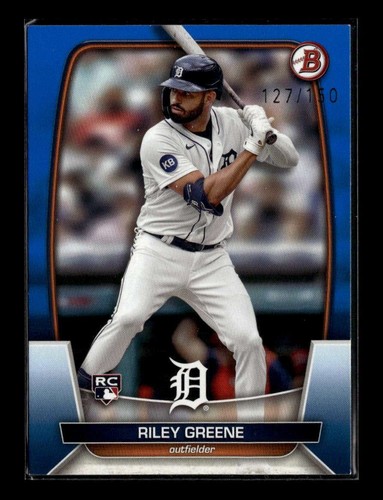 Riley Greene 2023 Bowman Blue Border #90 #/150 RC | eBay
