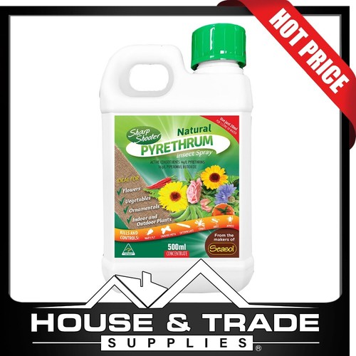 Sharp Shooter Insect Spray Concentrate 500ml Natural Pyrethrum SPI500 ...