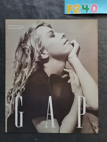 Rickie Lee Jones Gap Promo Print Advertisement Vintage 1990 | eBay