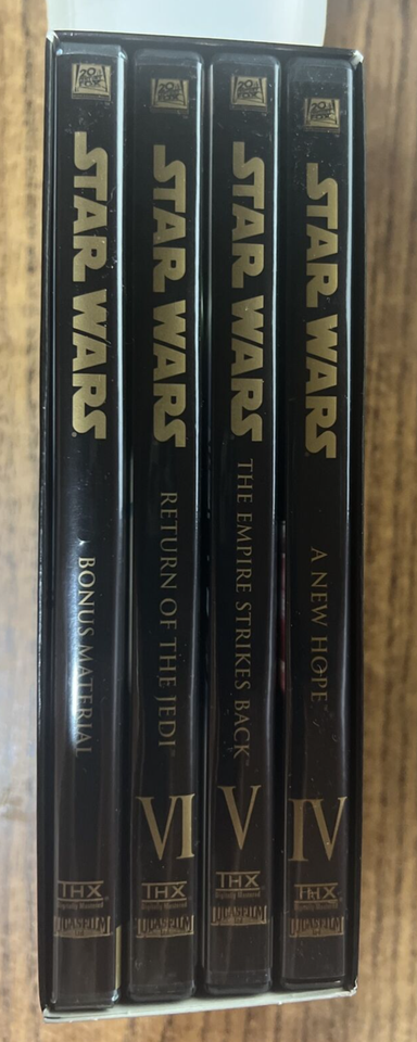 Star Wars Trilogy - Box Set 4 DVDs - Full Screen Nice 24543123453| eBay