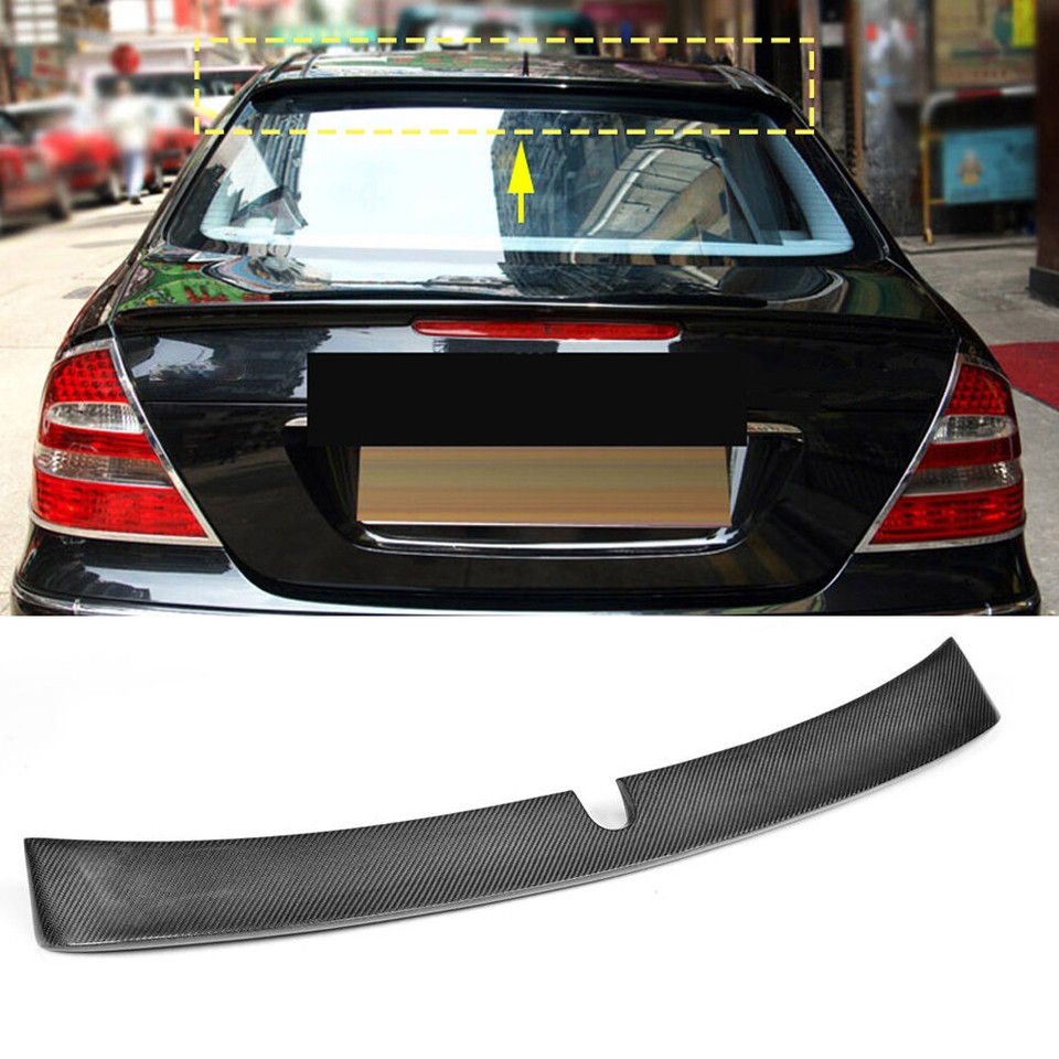 Real Carbon Rear Roof Spoiler Wing for Mercedes Benz W211 E350 E500 E55 ...