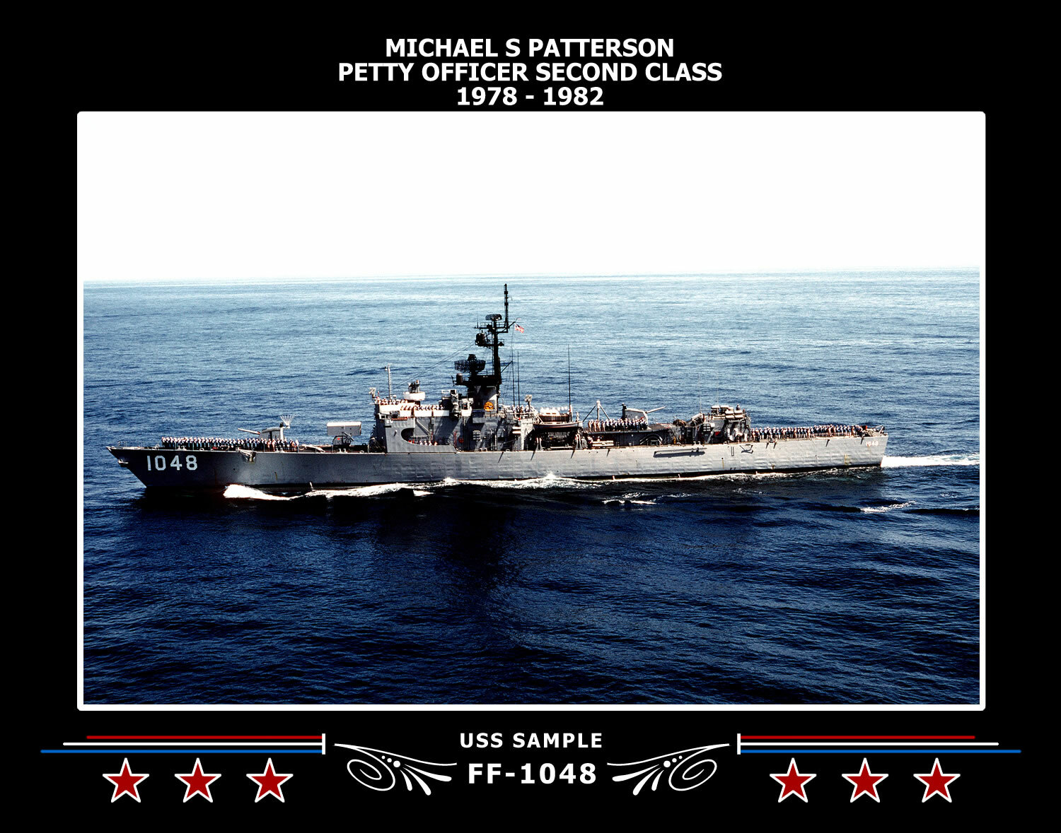 Navy Emporium USS Sample FF-1048 Canvas Photo Print 17FF1048 | eBay