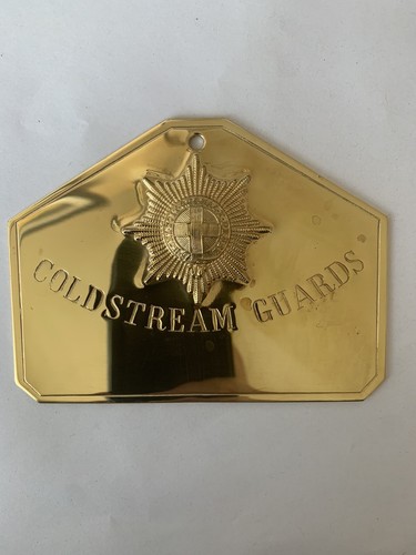 Coldstream Guards Brass Bed/Duty Plate | eBay UK