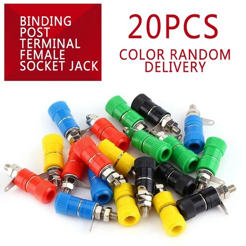 20pcs Binding Post Terminal Female Socket Jack for 4MM Banana Plug ...