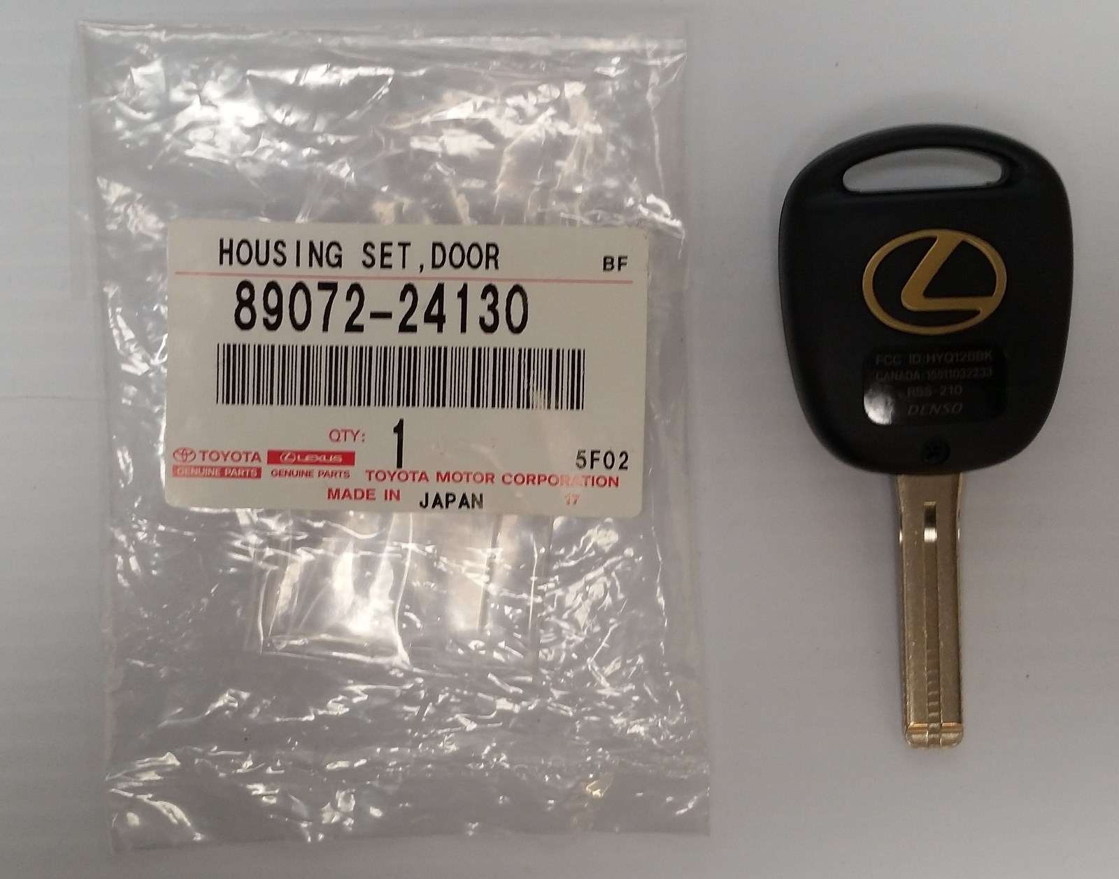 LEXUS OEM FACTORY BLANK KEY SHELL 2002-2009 SC430 (NEW PART NUMBER ...
