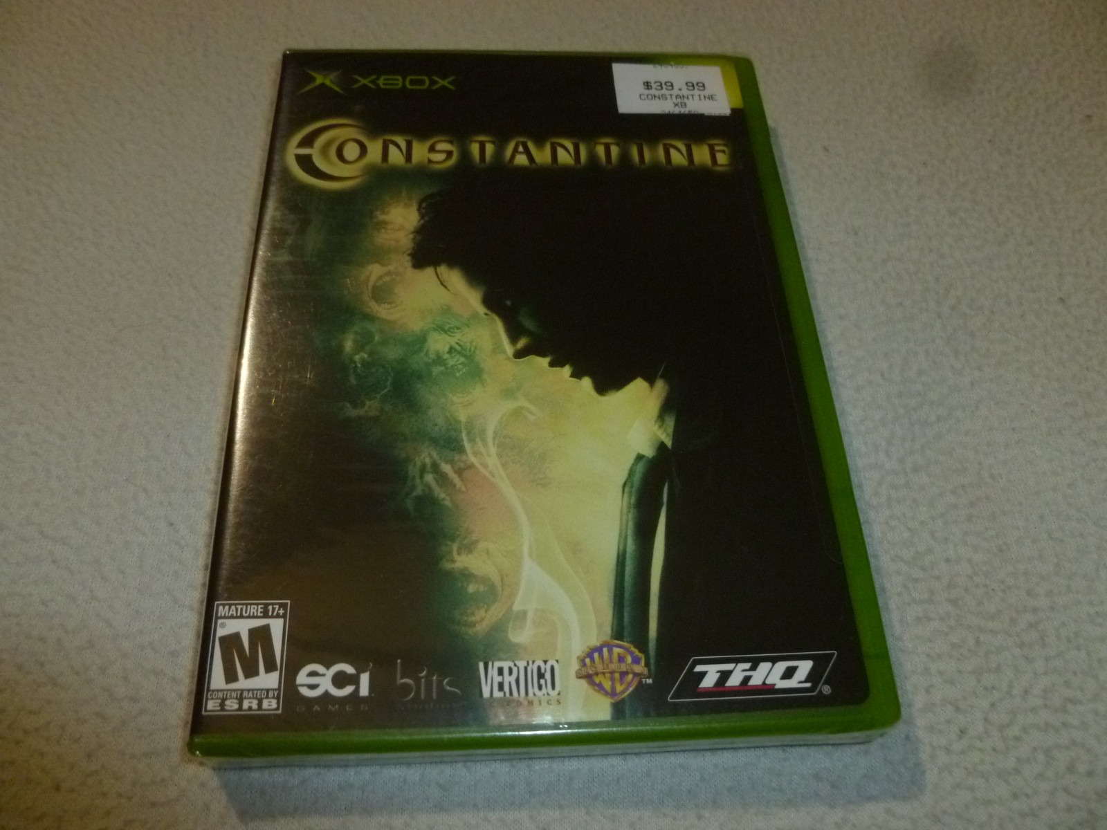 BRAND NEW FACTORY SEALED XBOX VIDEO GAME CONSTANTINE THQ VERTIGO X-BOX ...