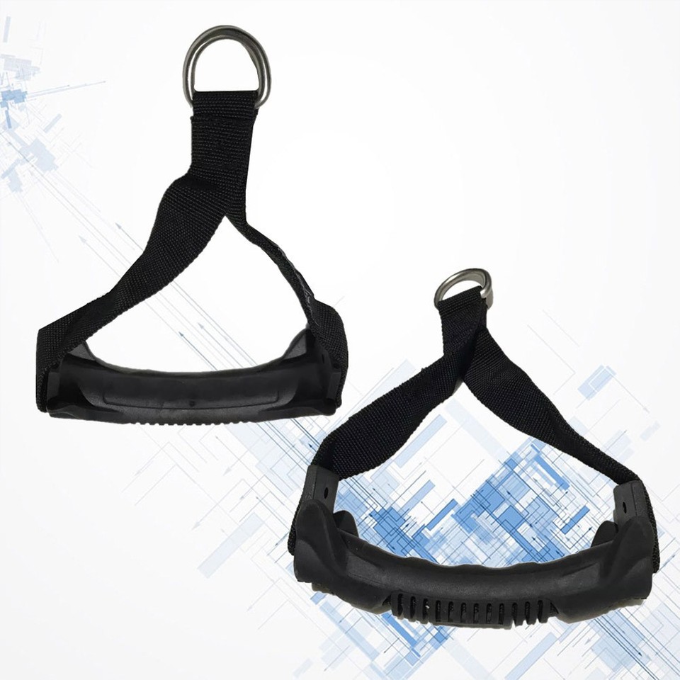 2pcs Weight Lifting Resistance Handles Training Rope Handle Elastic ...