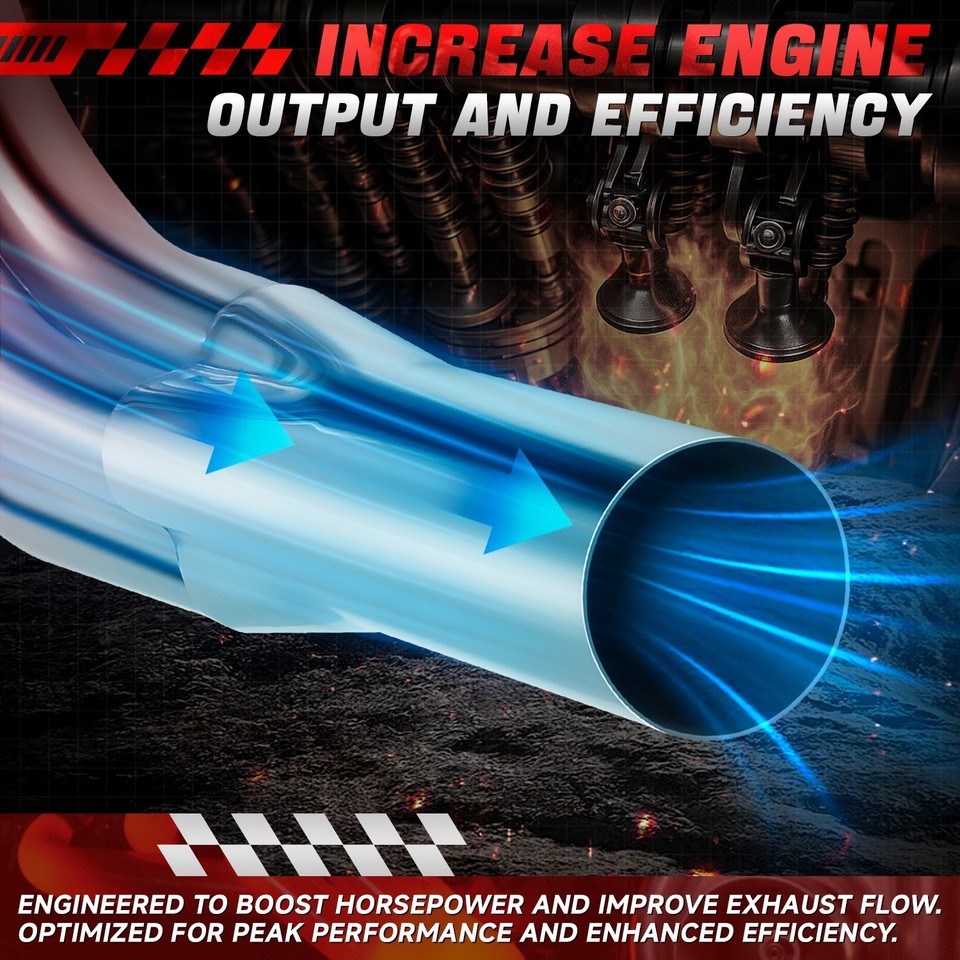 For BBC Big Block Chevy Over Transom S.Steel Jet Boats Exhaust Header ...