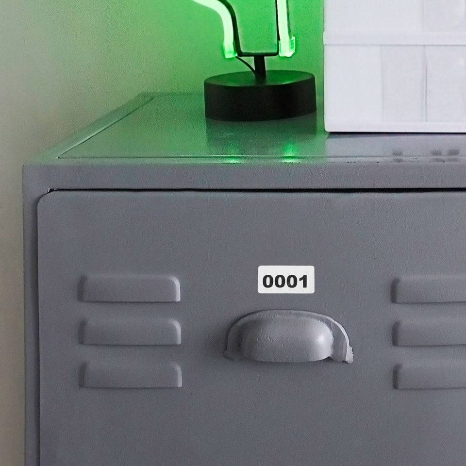 Count Inventory Numbered Stickers Roll Consecutively Labels for Clothes ...