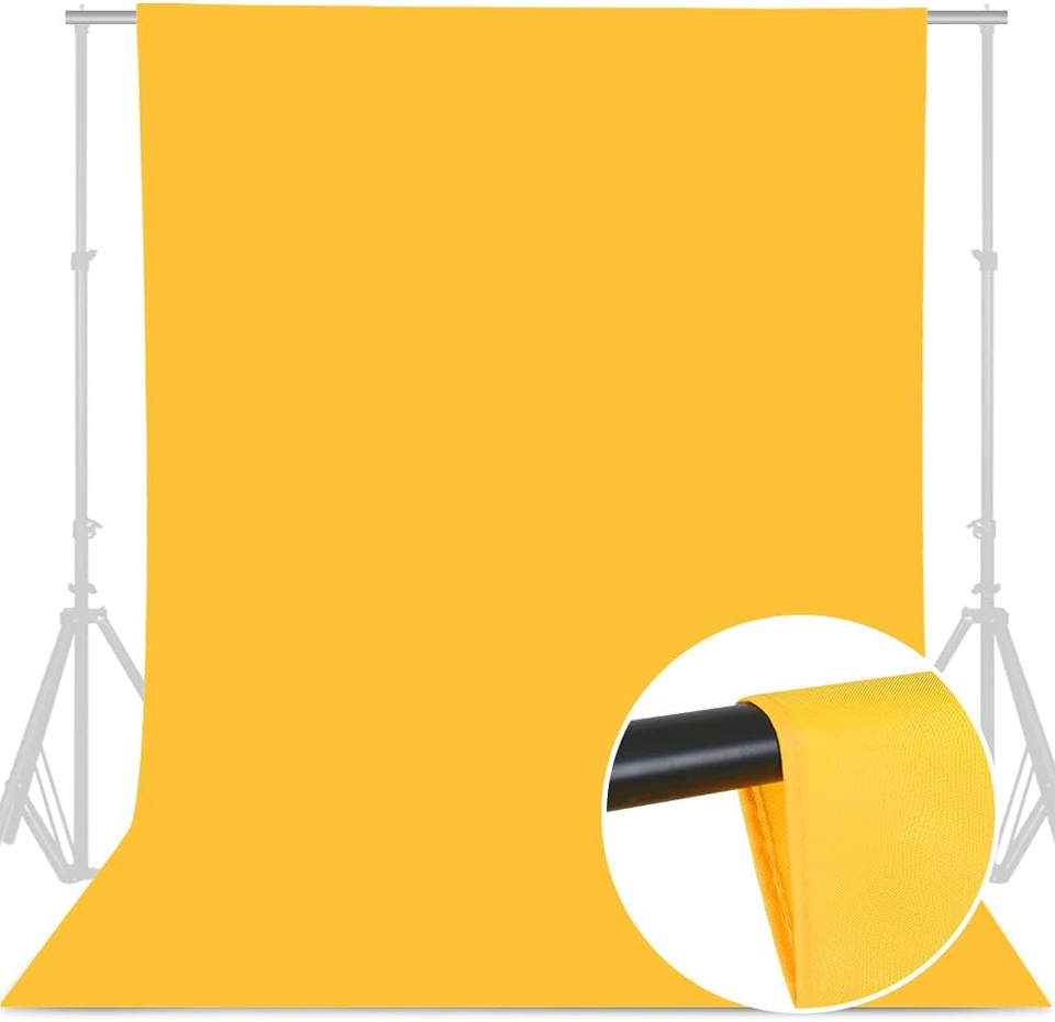 Yellow Backdrop - 8FTX10FT Yellow Photo Backdrop for Photoshoot ...