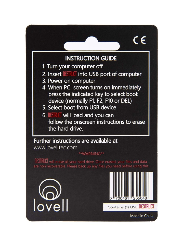 Destruct Hard Drive Data Eraser by Lovell | Permanently Erase Computer ...