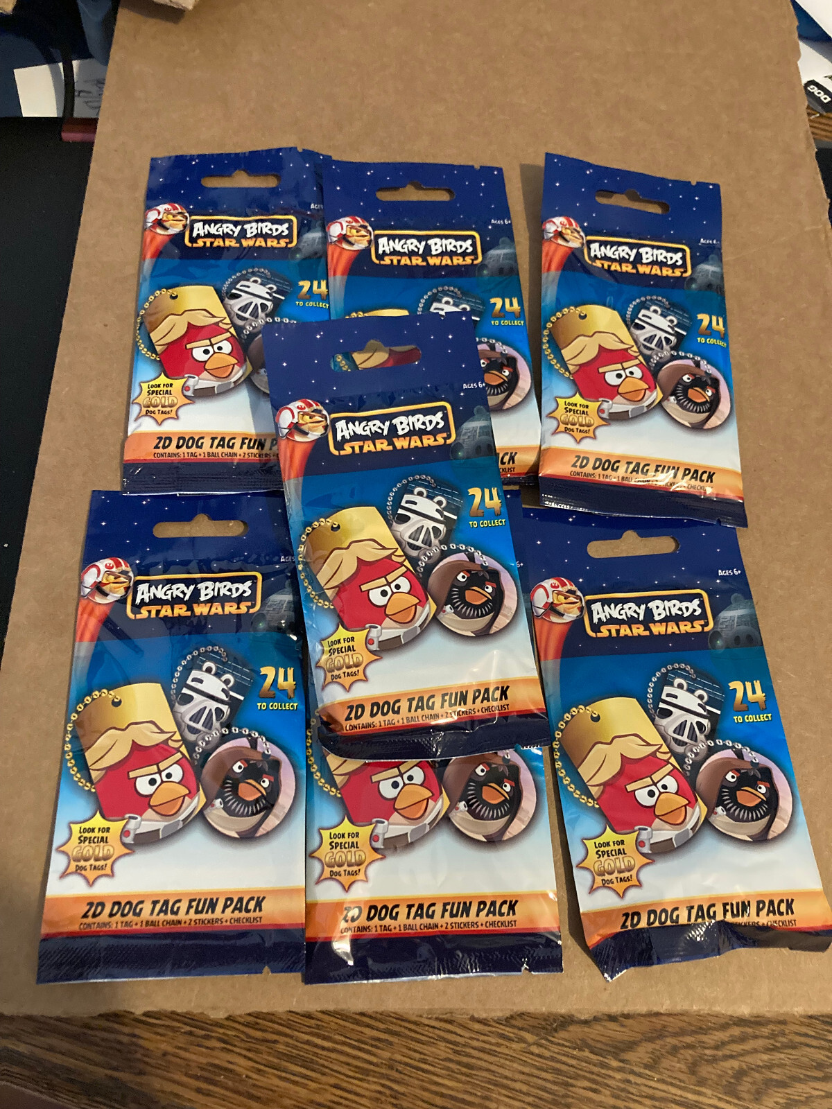 Angry Birds Star Wars Dog Tag And Sticker Fun Pack 9 Pack Lot | eBay