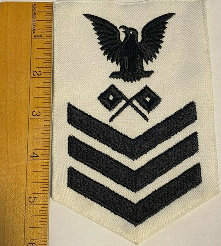 United States Navy Signalman 1st Class Petty Officer Rank Stripes | eBay