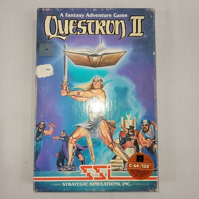C64 Commodore 64/128 Questron II 1988 SSI Fantasy RPG Video Game TESTED ...
