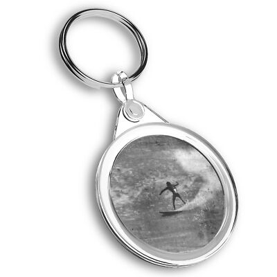 Keyring Circle - BW - Big Wave Surf Surfer Surfing Ocean #40938 | eBay UK