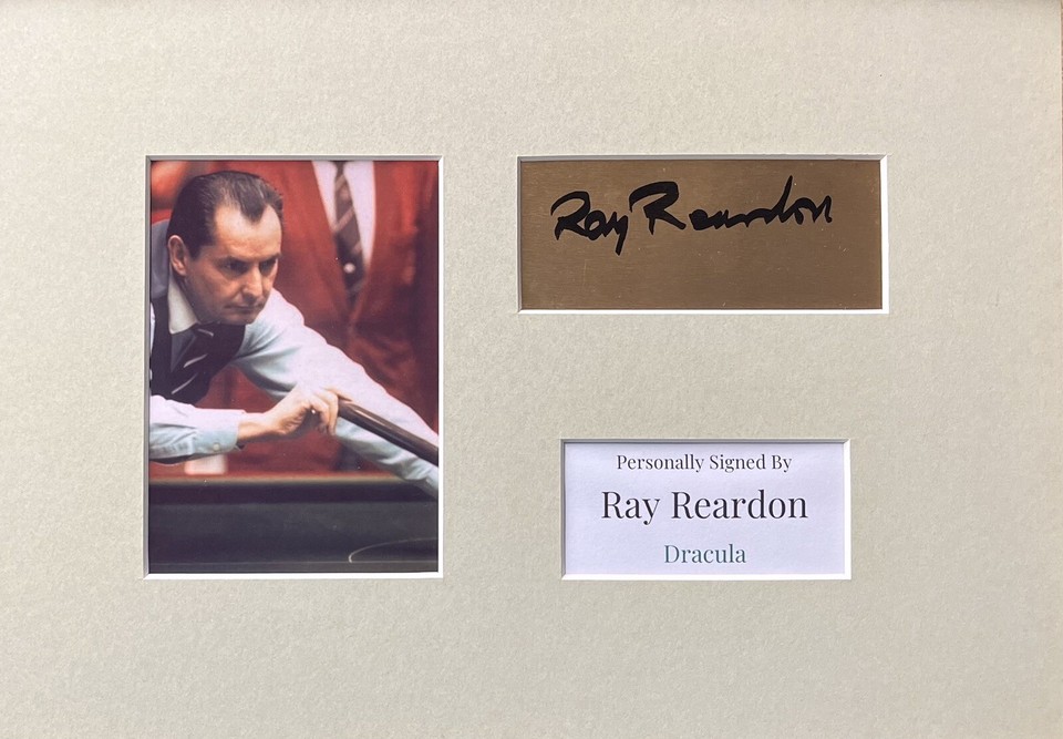 Snooker Legend. Ray Rearden original Signed Montage | eBay UK