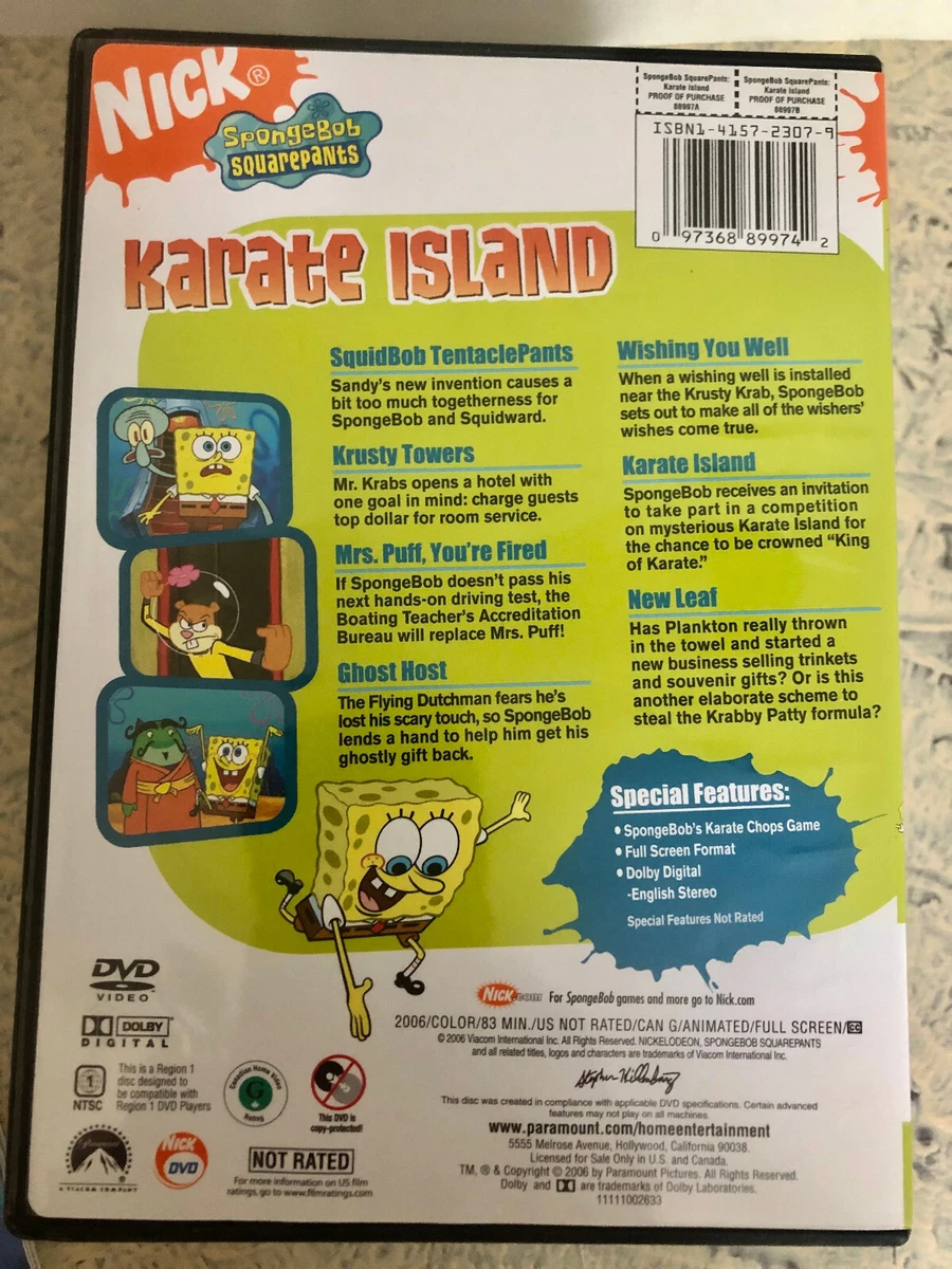 Spongebob Squarepants Karate Island Dvd