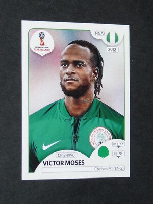 #347 VICTOR MOSES CHELSEA NIGERIA PANINI FOOTBALL FIFA COUPE MONDE ...