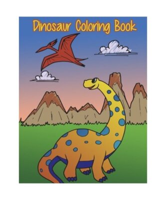 Dinosaur Coloring Book: Fun Prehistoric Coloring Book for Kids ...